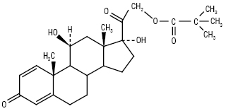 Преднізолону півалат, опис активної речовини та структурна формула ...